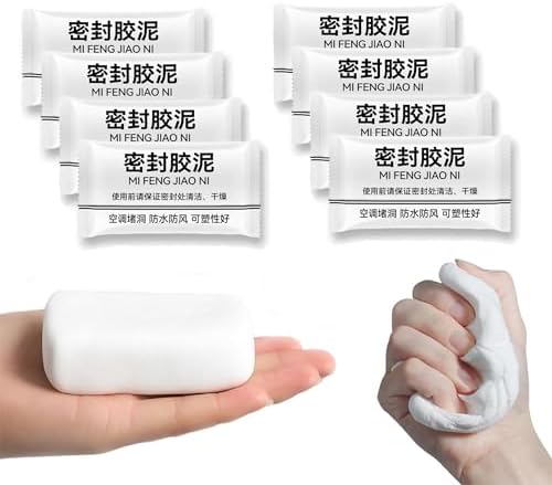 8 Pcs White Sealing Clay Waterproof Duct Seal Repair Seal Putty, Quick ...