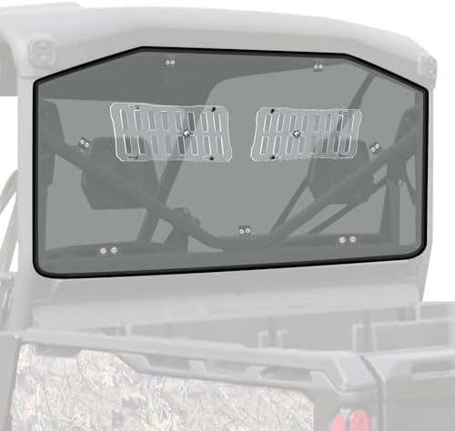 Amazon.com: StarknightMT Sliding Vent UTV Rear Windshield Compatible ...