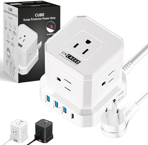 Amazon.com: Power Strip with USB-C (3.0A), TOPREK Power Strip Surge ...