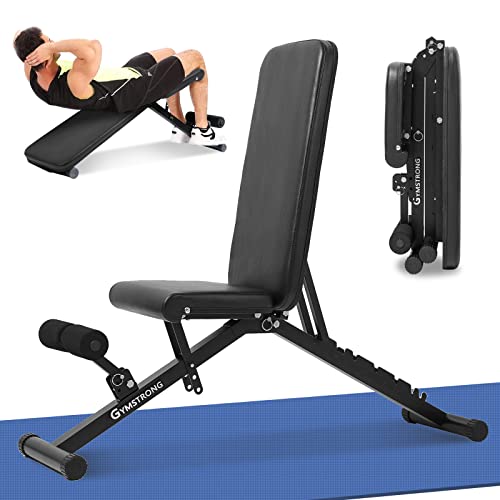 GYMSTRONG All in One Workout Bench for Home Strength Training Multi ...