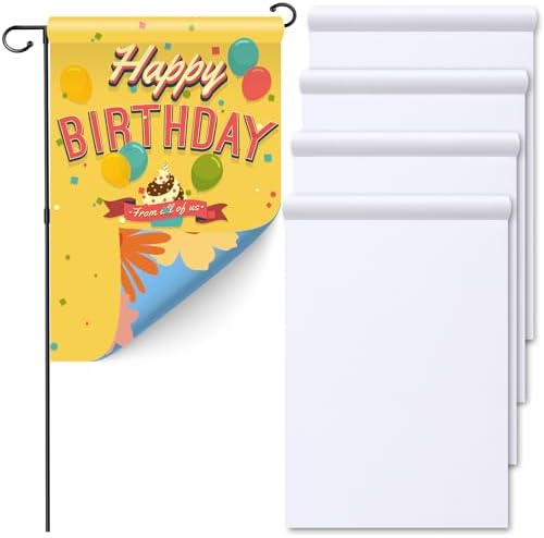 Amazon.com : 5 Pcs Sublimation Garden Flag Blank Double-Sided ...