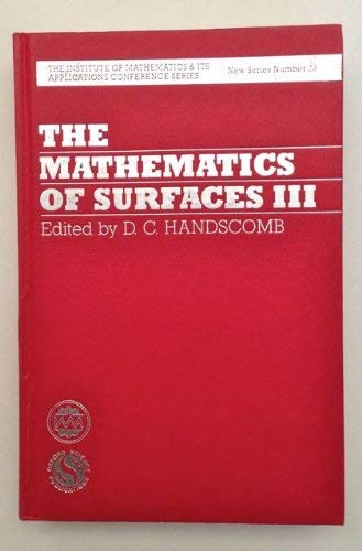 Amazon.com: The Mathematics of Surfaces III (The ^AInstitute of ...