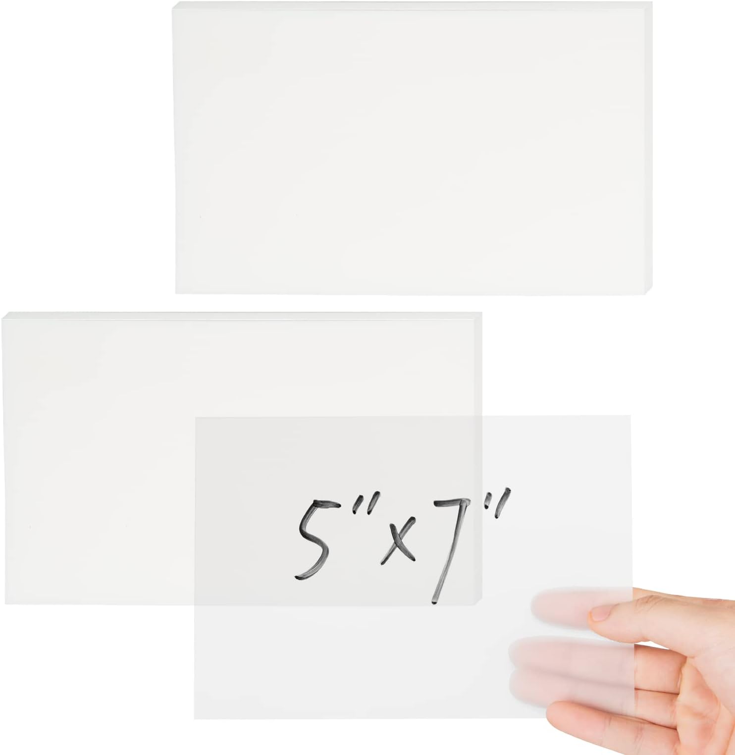 Amazon.com : Mauproy 500 Sheets Transparent Sticky Notes, Self-Adhesive ...