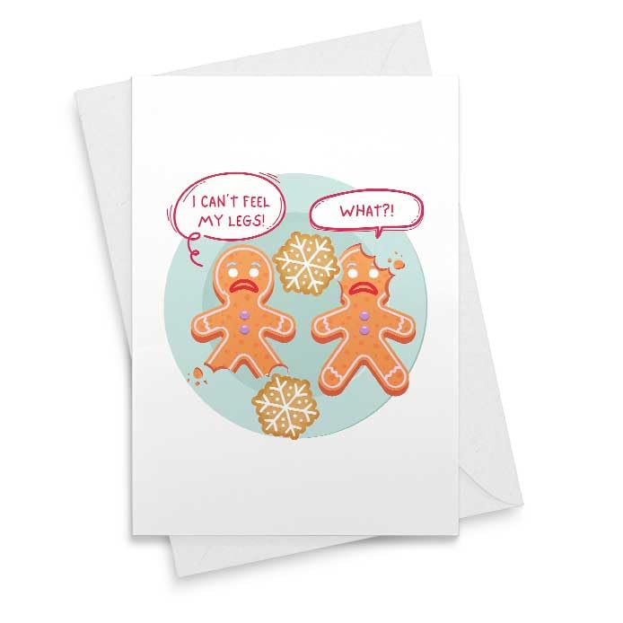 Amazon.com: Funny Holiday Card - Gingerbread Man Card - Funny Christmas ...