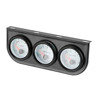 Triple Gauge Set, Universal Car Triple Gauge Kit Water Temp Volts Oil ...