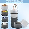 Amazon.com - Milkary 4Pcs Protein Powder Storage Container, 4 Layer ...