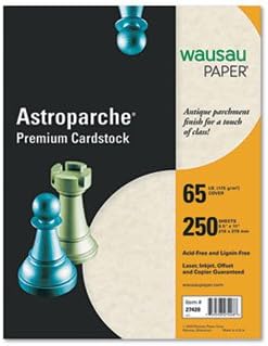 Amazon.com : Astroparche Cover Stock, 65 lbs., 8-1/2 x 11, Natural, 250 ...