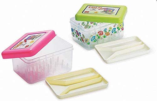 Heimer Thread and Needle Box - 24 spools Empty Thread Box/Tailor Box ...