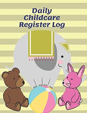 Daily Childcare Register Log: Attendance Logbook* Generic Sign In And ...