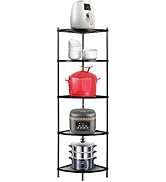 Amazon.com: MYOYAY 6-Tier Corner Pot Rack Kitchen Corner Shelf ...