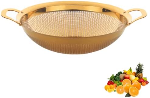 Amazon.com: Norme 5 Quart Stainless Steel Gold Colander and 3 Pcs Gold ...