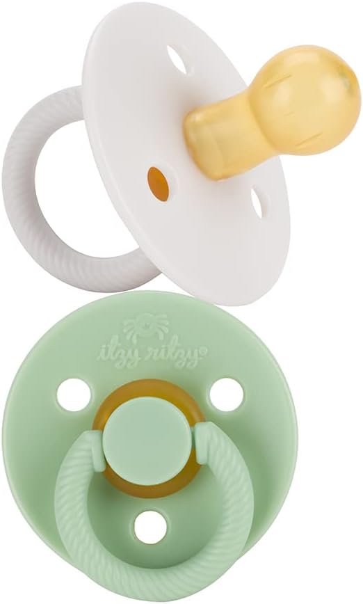 Amazon.com : Nuby 2 Piece 100% Silicone Natural Cherry Shape Pacifiers ...