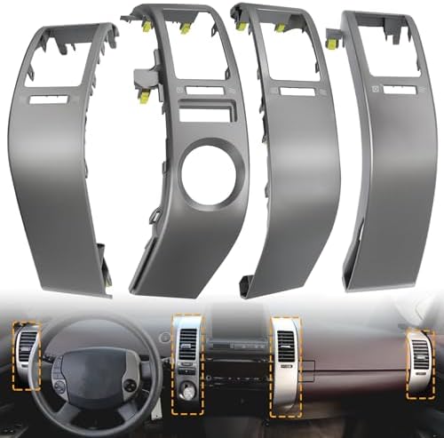 Amazon.com: Shtuomoland 4 Pcs A/C Dash Air Vent Trim Panel Center ...