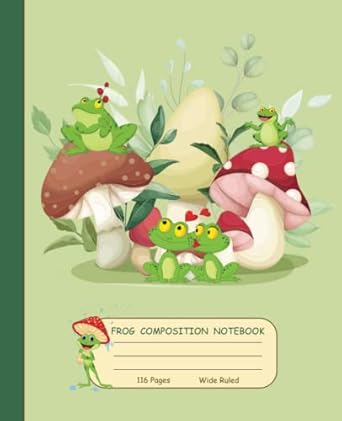 Amazon.com: Frog Composition Notebook: Cute Frog Themed Wide Ruled ...