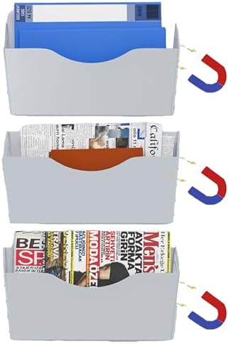 Amazon.com : Nisorpa 2 Packs Magnetic File Holder 1-Tier File Folder ...