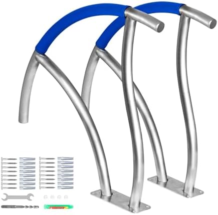 Amazon.com: 2 Pack Pool Handrail, 30"x30" Pool Railings for Inground ...