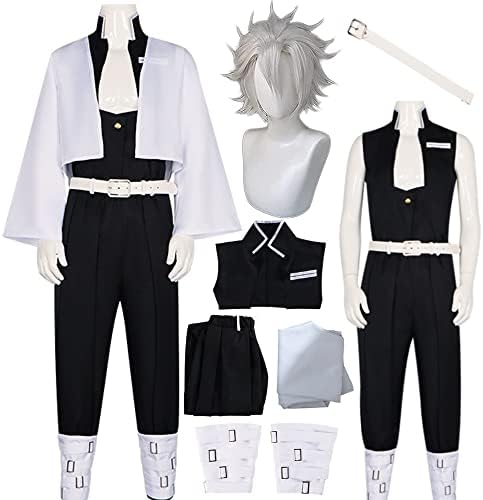Amazon.com: AIUKAKP Sanemi Cosplay,Sanemi Shinazugawa Cosplay Costume ...