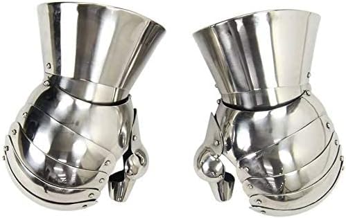 Amazon.com: NauticalMart Medieval Knight Steel Clamshell Gauntlets - 18 ...