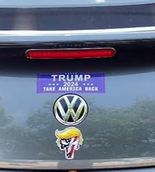 Amazon.com - Trumpisher Trump Skull American Flag Vinyl Sticker Decal ...