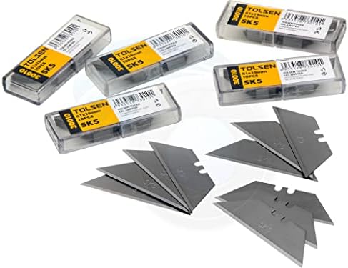 Amazon.com: 50Pcs Utility Knife Razor Blade Refill Replacement Double ...