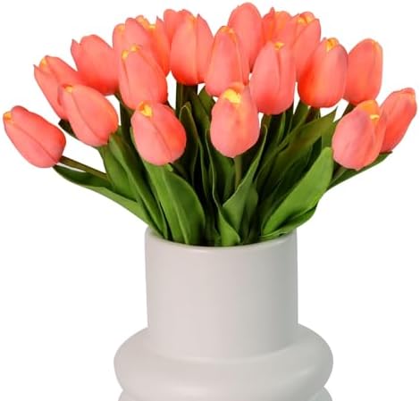 Amazon.com: ASTRYAS Fake Tulips with LED Light, 15PCS Artificial Tulips ...