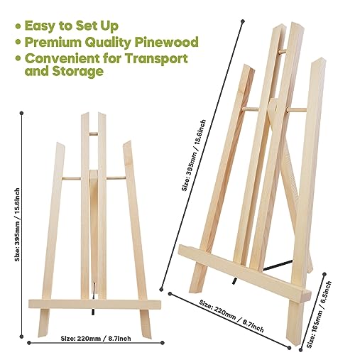 Snapklik.com : CONDA 3 Pack 16 Tabletop Display Easel, Portable A-Frame Tripod Display Easel For ...