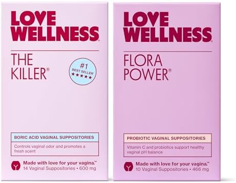 Love Wellness The Killer & Flora Power | Vaginal Suppository Duo with ...