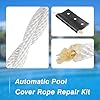Amazon.com : 115 ft Pool Cover Rope Repair Kit Compatible with Most ...