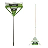 Ames Dual Tine Poly Leaf Rake - 45% Faster | The Green Head