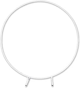Amazon.com : Round Wedding Arch with Bases, Metal Garden Arch, Heavy ...