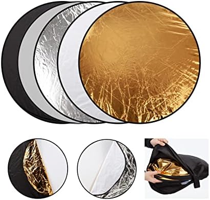 Portable 5-in-1 Collapsible Light Reflector for Photography Studio ...
