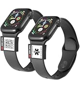 Amazon.com: MYLUCKYTAG QR Code Medical ID Bracelet - Emergency Alert ...