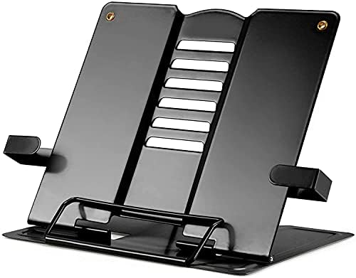Desktop Document Holder Stand with 7 Adjustable Positions, Black Metal ...