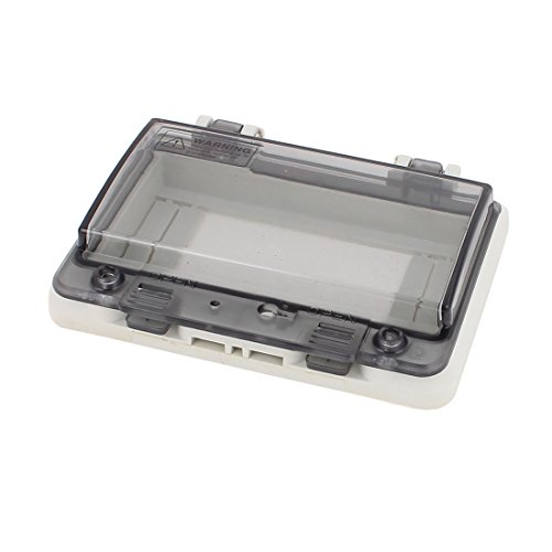 sourcingmap Waterproof Clear Rectangle 6 Position Distribution Box ...