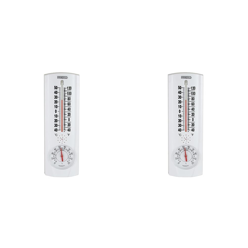 Amazon.com : Springfield Vertical Thermometer and Hygrometer, Indoor ...