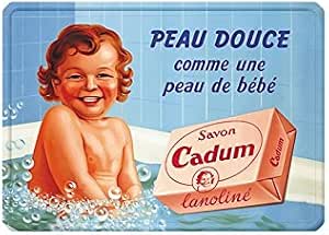 Editions Clouet 29038 - Petite Plaque métal 15x21 cm Cadum - Bain de ...