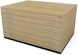 Heavy Duty Traditional Style A0 6 Drawer Plan Chest Maple Paper Storage ...