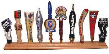 10 Place Tap Handle Display Stand Rack, Dark Walnut : Amazon.in: Home ...