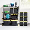 Amazon.com: CX Black & Yellow, Shelving Unit and Heavy Duty Storage ...