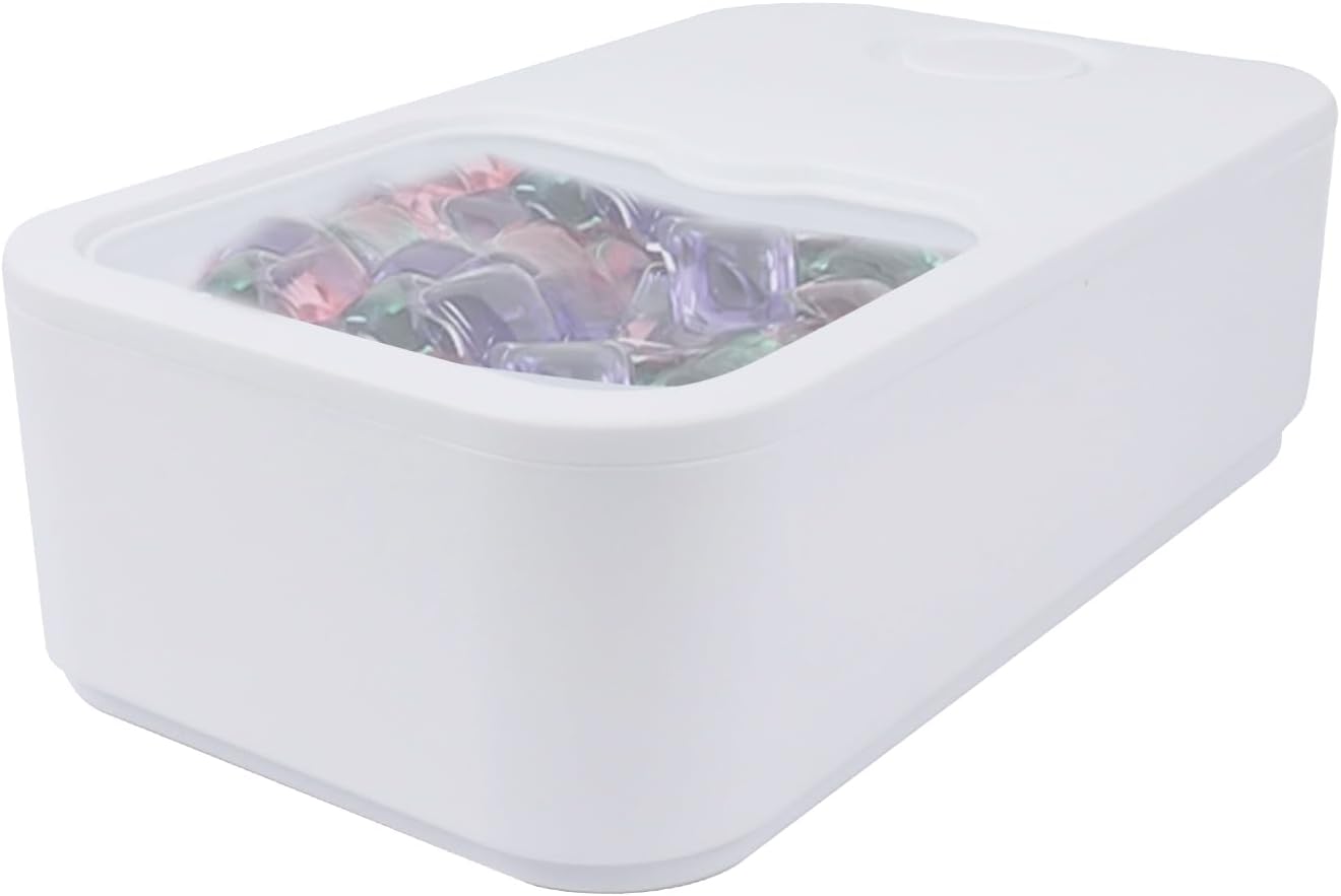 Gzsekken Laundry Pods Container,Laundry Pod Holder Plastic Storage ...