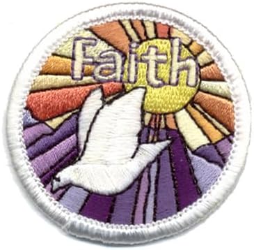 Amazon.com: "Faith" Patch with White Dove- Religious - Faith - Church ...