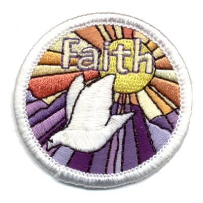 Amazon.com: "Faith" Patch with White Dove- Religious - Faith - Church ...