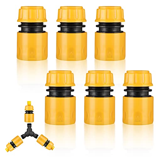 6PCS Hose End Connector, Double Male Hose Connector, Hose Pipe End ...