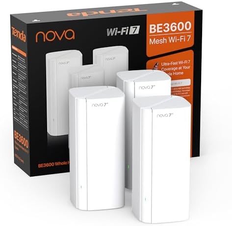 Amazon.com: Tenda WiFi 7 Mesh System BE3600 – Dual Band Mesh WiFi ...