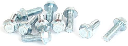 Amazon.com: uxcell M10x30mm Grade 8.8 Metric Hex Flange Screws Bolts ...