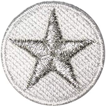 Amazon.com: Silver Star Patches Iron On 10-Pack 1" Embroidered Reward ...