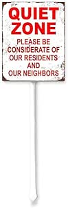 Amazon.com: KPSheng Vintage Quiet Zone Please Be Considerate Of Our ...