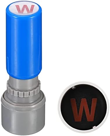 Amazon.com : PATIKIL Letter Stamps Self Inking, Character W 7mm ...