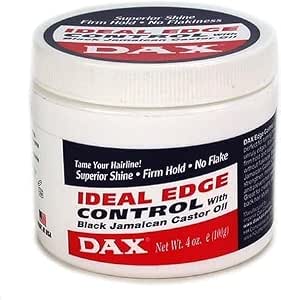Dax Ideal Edge Control Black Jamaican Castor Oil Gel 4 Oz, 4 Ounces ...