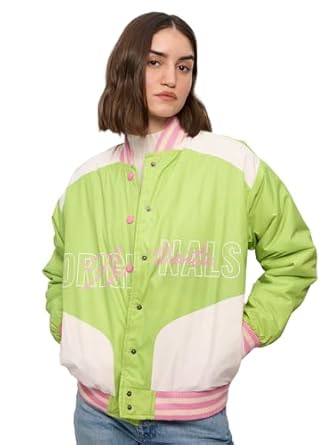 Buy The Souled Store Varsity Jacket: Celery Lime Women and Girls Long ...